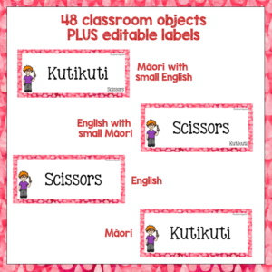 Classroom Display Labels NZ Te Reo Māori and English BUNDLE - Top ...