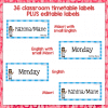 Classroom Display Labels NZ Te Reo Māori and English BUNDLE - Top ...