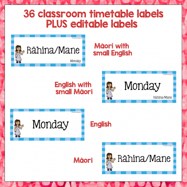 Classroom Display Labels NZ Te Reo Māori and English BUNDLE - Top ...