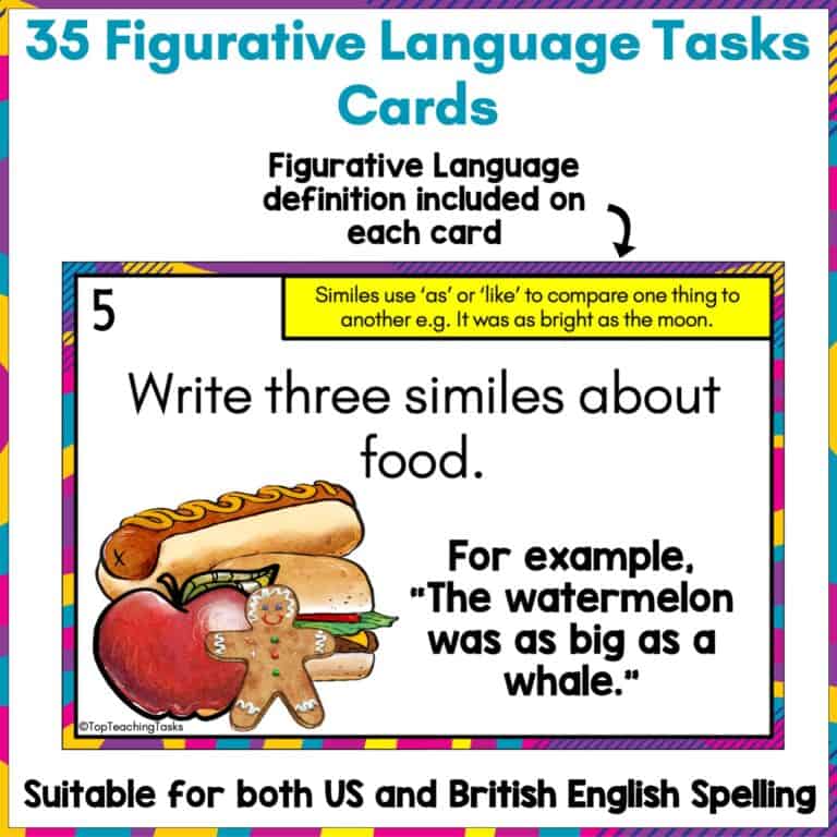 Figurative Language Activities Task Cards COMBO - Top Teaching Tasks