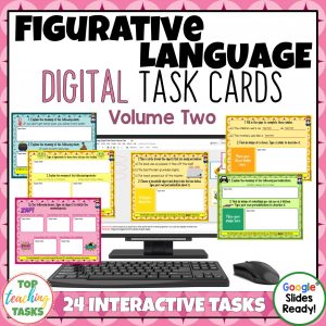 Grammar and Language Digital Task Cards Paperless Google Drive® Bundle ...