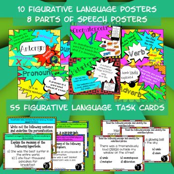 Writing Skills BUNDLE Activities, Posters and Task Cards Year 3 and 4 ...