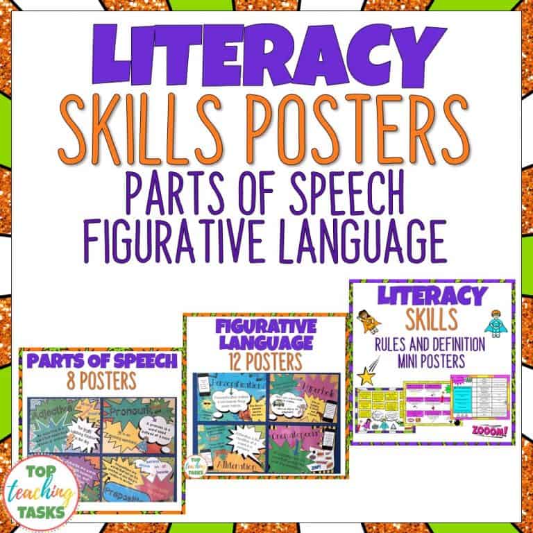 Literacy Skills Poster Bundle Top Teaching Tasks