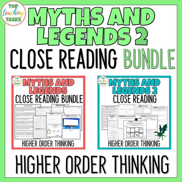 Myths and Legends Bundle with Higher Order Thinking - Top Teaching Tasks