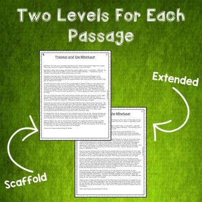 Myths and Legends Traditional Literature Comprehension Passages - Top ...