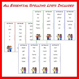 New Zealand Essential Spelling List Revision Cards PLUS Five Activities ...
