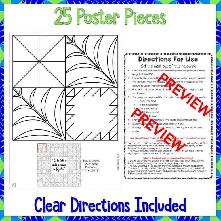 Pacific Islands Growth Mindset Collaborative Poster - Top Teaching Tasks