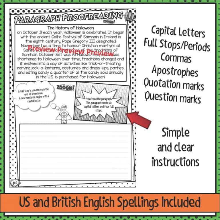 Punctuation Proofreading Practice Activities - Top Teaching Tasks