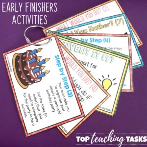 Early Finishers Activities Task Cards BUNDLE - Top Teaching Tasks
