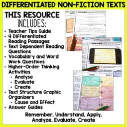 Natural Disasters Reading Comprehension Passages and Questions BUNDLE ...