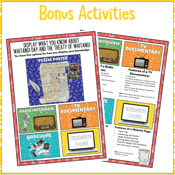 The Treaty Of Waitangi Reading Comprehension Scavenger Hunt Puzzle Year ...