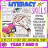 Writing Skills BUNDLE Activities, Posters and Task Cards Year 7 and 8 ...