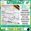 Writing Skills BUNDLE Activities, Posters and Task Cards Year 3 and 4 ...