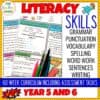 Writing and Literacy Skills BUNDLE Year 3 and 4, Year 5 and 6, Year 7 ...
