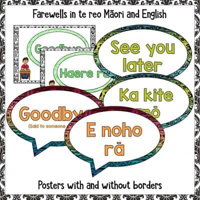 Te Reo Maori Greetings, Introductions and Farewells Classroom Display ...