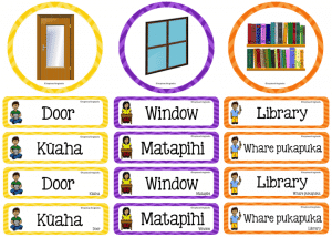 Te Reo in the Classroom Multi-purpose Te Reo and English Cards EDITABLE ...