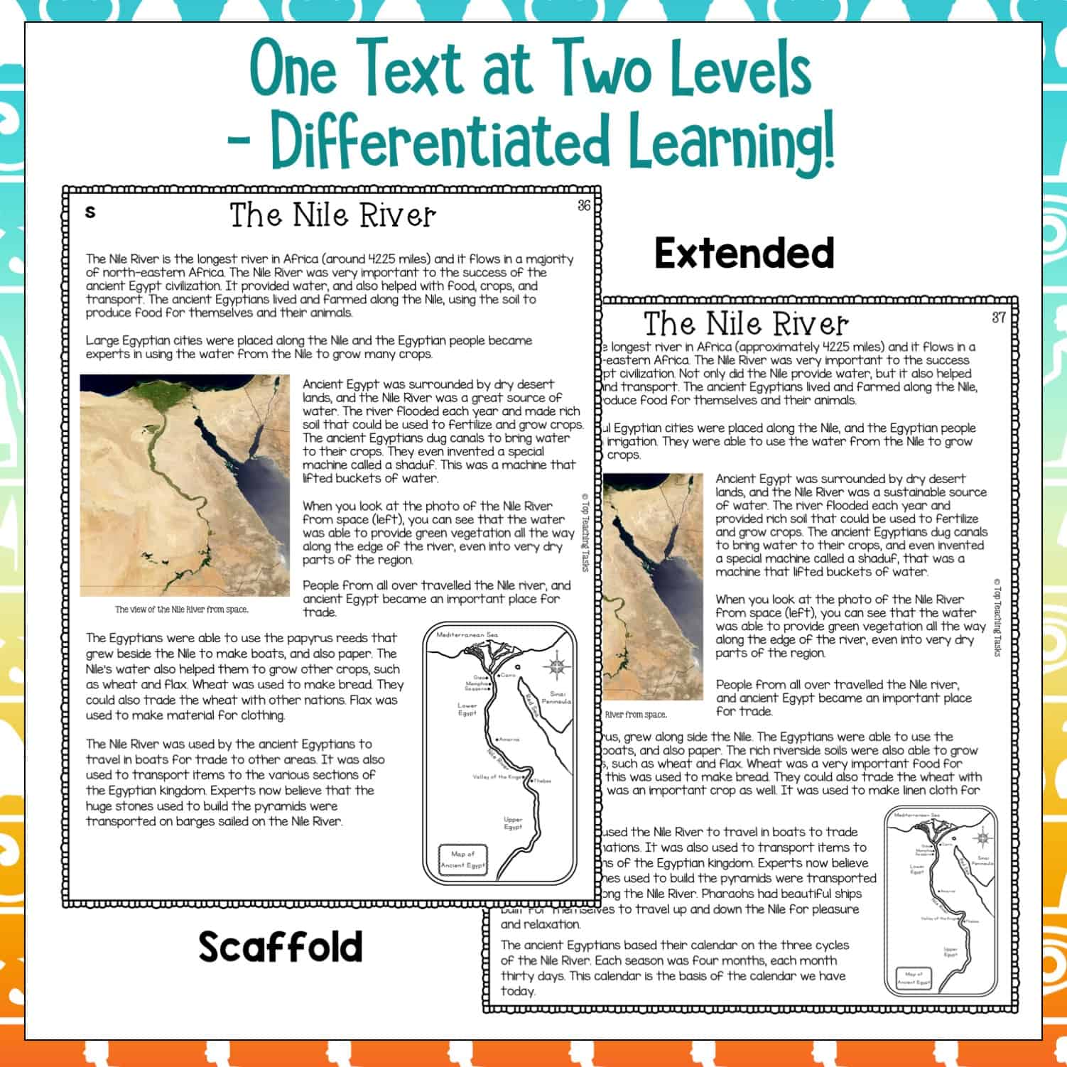 The River Nile Reading Comprehension Passages and Questions | Top ...