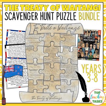 The Treaty Of Waitangi Reading Comprehension Puzzle BUNDLE for Waitangi ...
