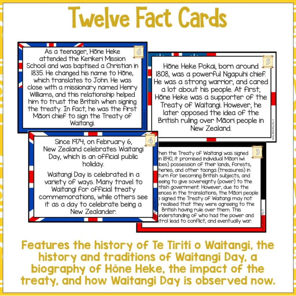 The Treaty Of Waitangi Reading Comprehension Scavenger Hunt Puzzle Year ...