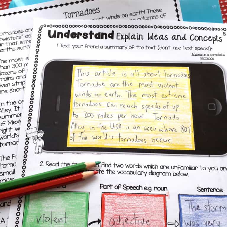 Natural Disasters Reading Comprehension Passages and Questions BUNDLE ...