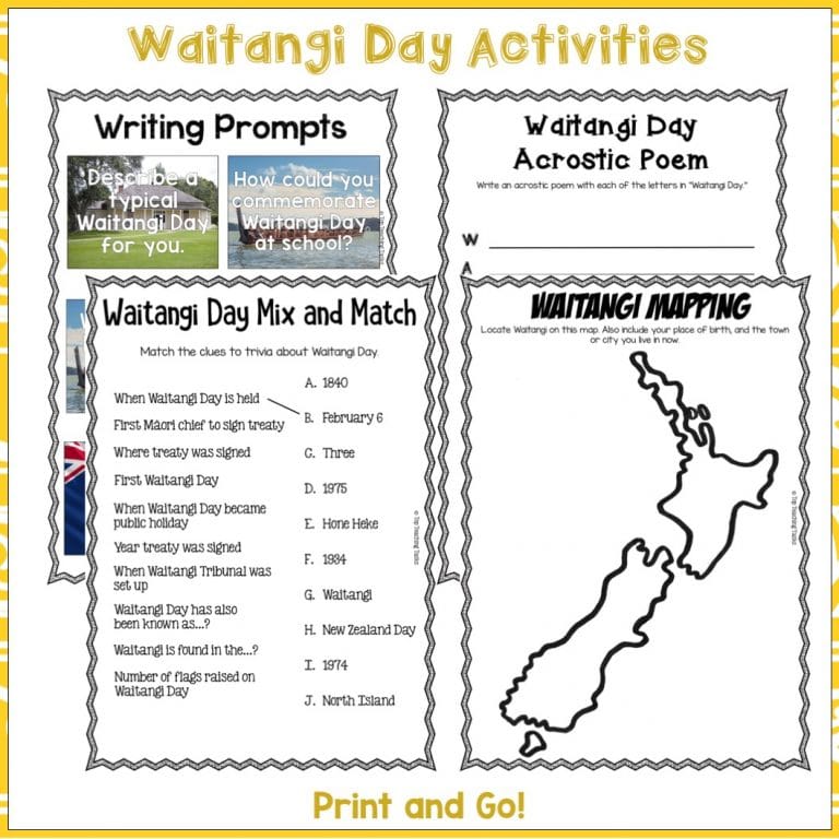 Waitangi Day Activity Pack for The Treaty of Waitangi - Top Teaching Tasks