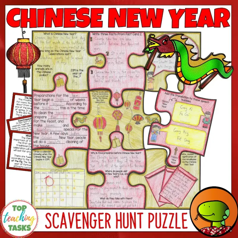 Chinese New Year Reading Comprehension Activity - Top Teaching Tasks
