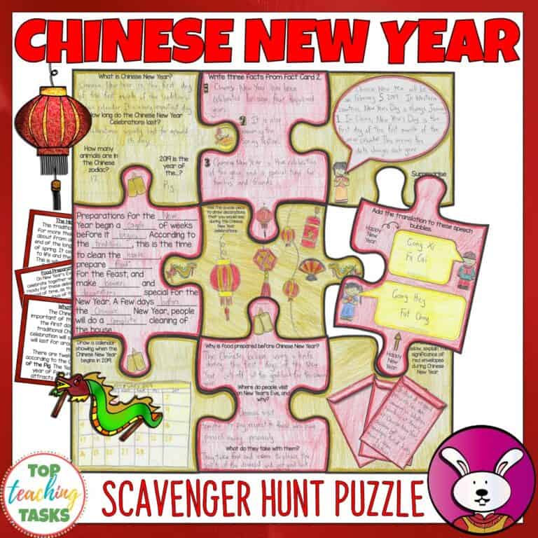 Chinese New Year Reading Comprehension Passages and Questions - Print ...