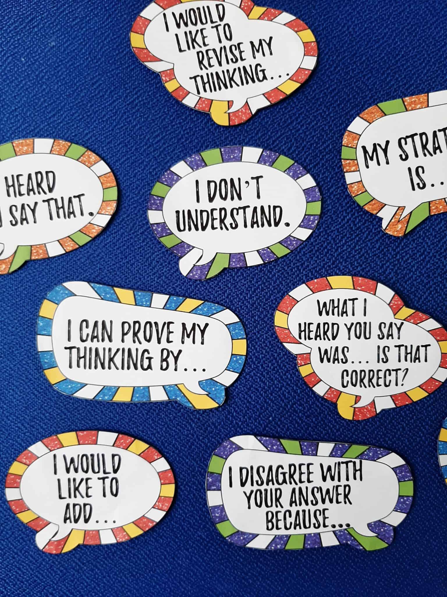 Maths Talk Moves Posters Set - Top Teaching Tasks