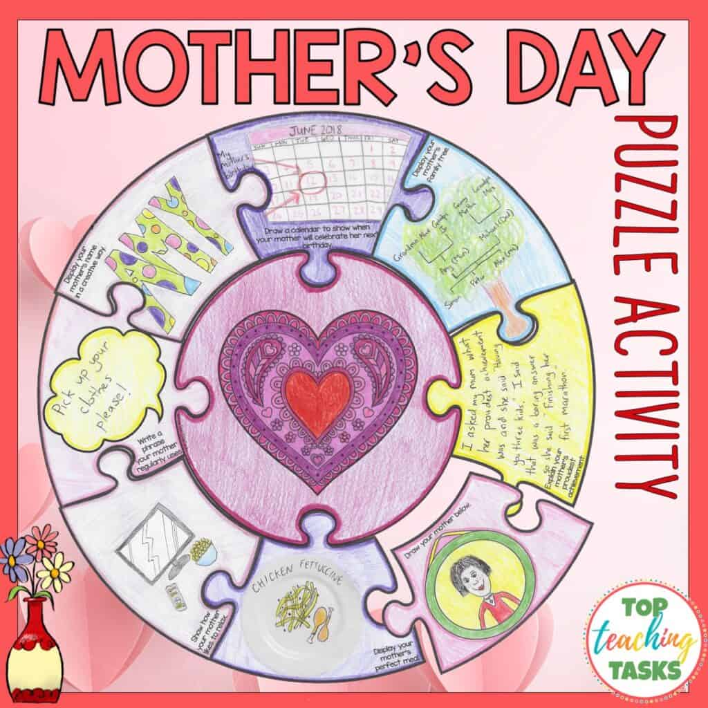 Mother's Day Activity Puzzle Poster - Top Teaching Tasks