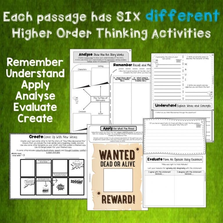 Myths and Legends of the Pacific Islands Reading Comprehension Passages ...