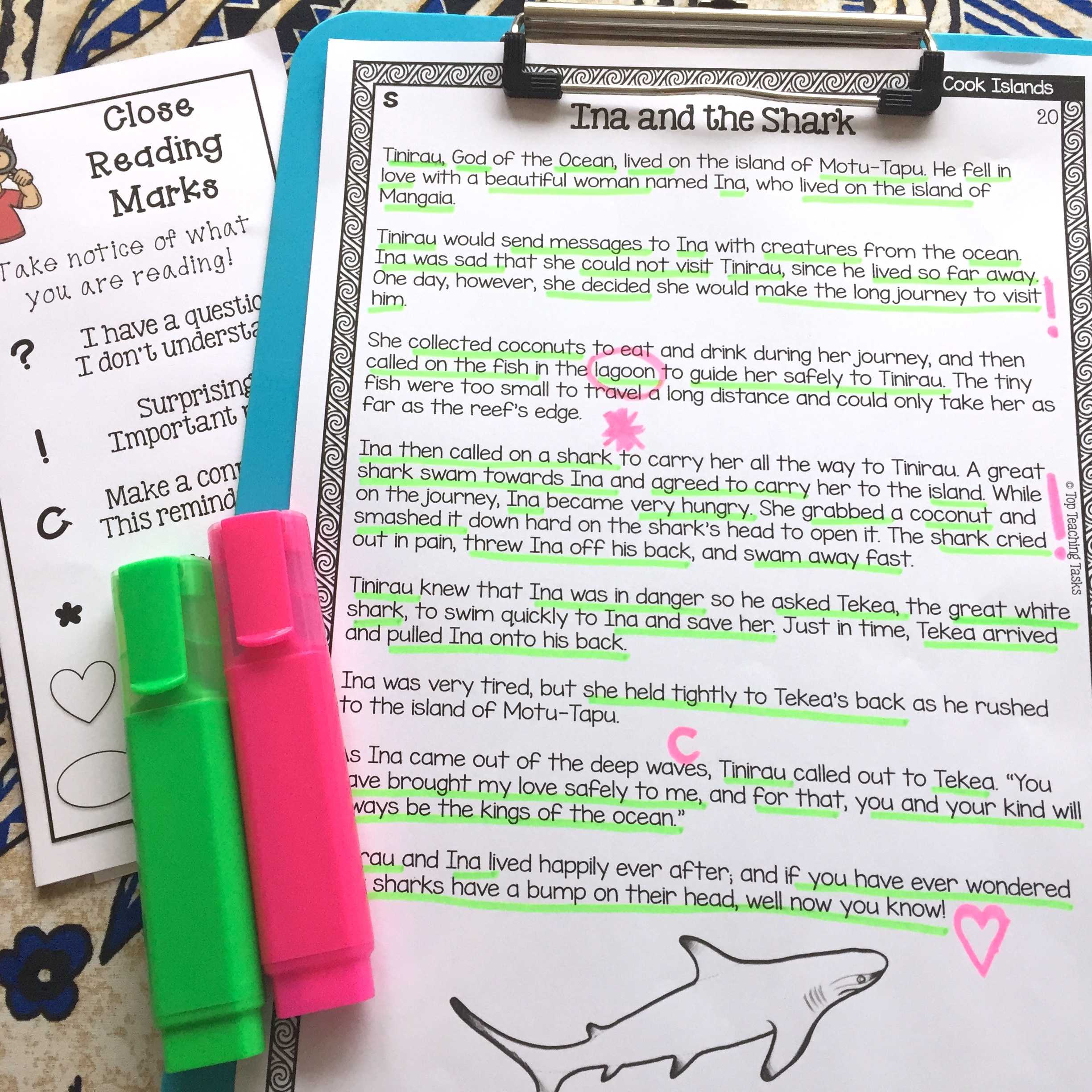 Myths and Legends of the Pacific Islands Reading Comprehension Passages ...