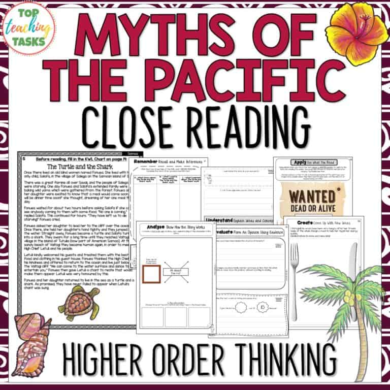 Myths and Legends of the Pacific Islands Reading Comprehension Passages ...