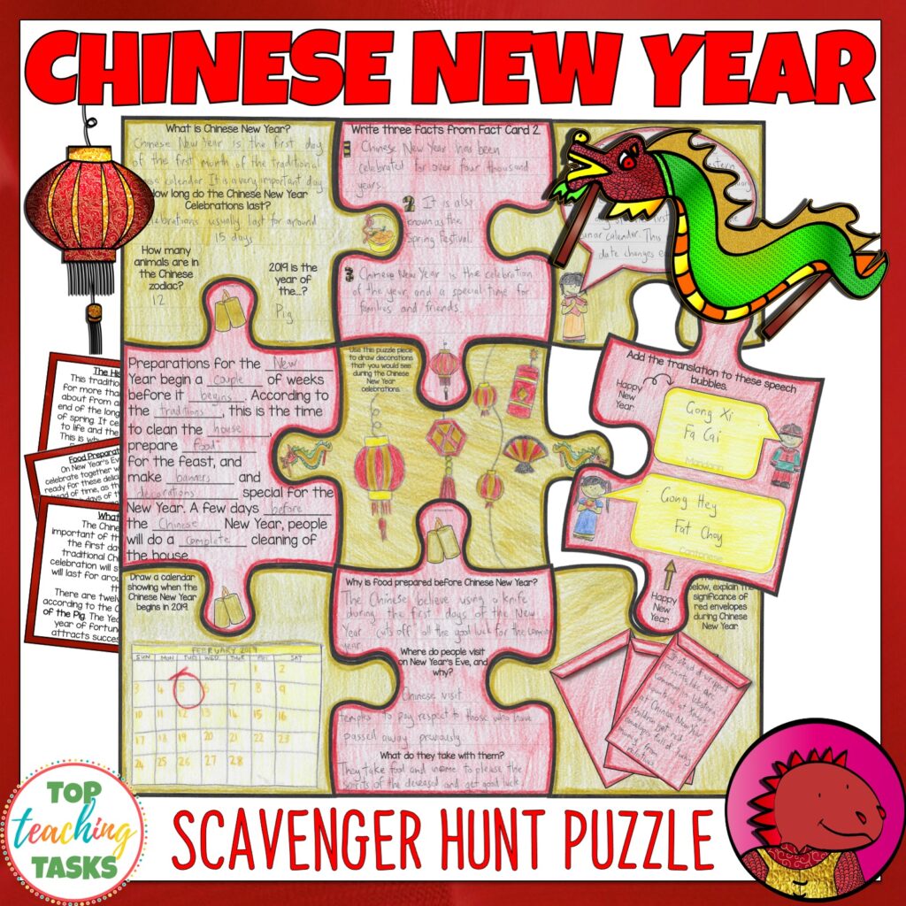 Chinese New Year Reading Comprehension Activity - Top Teaching Tasks