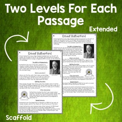 Famous New Zealanders Reading Comprehension Passages and Questions ...