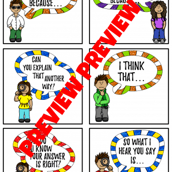 Maths Talk Moves Discussion Cards - Top Teaching Tasks