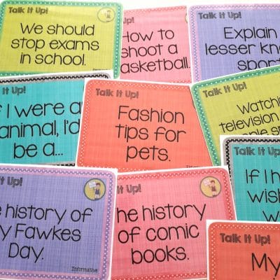 Speech Topic Cards - Impromptu and Prepared - Top Teaching Tasks