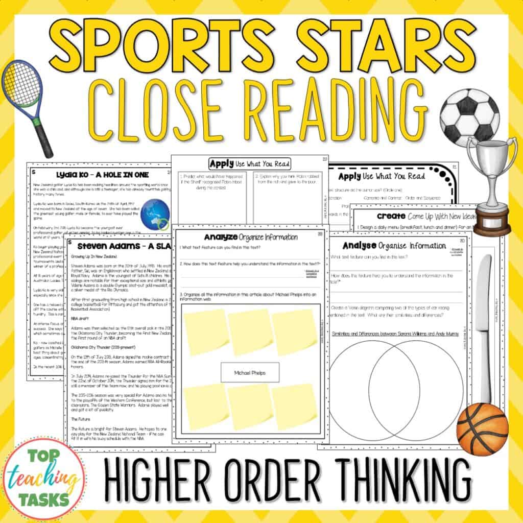 Sports Reading Comprehension Passages and Questions - Top Teaching Tasks