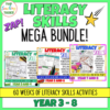 Writing and Literacy Skills BUNDLE Year 3 and 4, Year 5 and 6, Year 7 ...