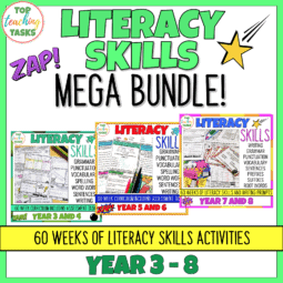 Independent Literacy Activities Year 5-8 BUNDLE - Top Teaching Tasks