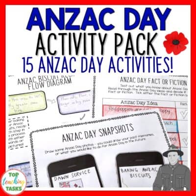 Year 3 and 4 Anzac Activities Bundle - Top Teaching Tasks
