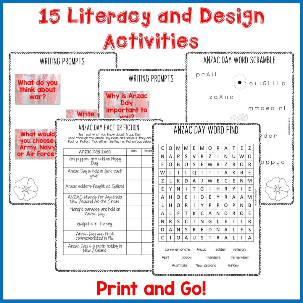 Anzac Day Activities - Top Teaching Tasks