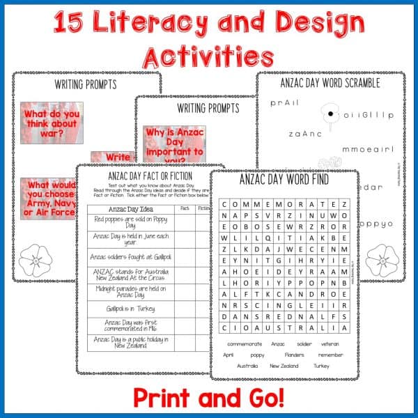 Anzac Day Activities - Top Teaching Tasks