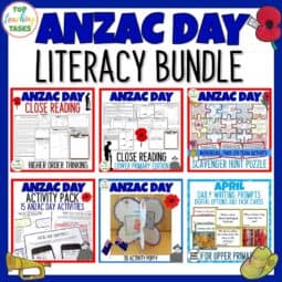 Anzac Day Activities Bundle | Top Teaching Tasks