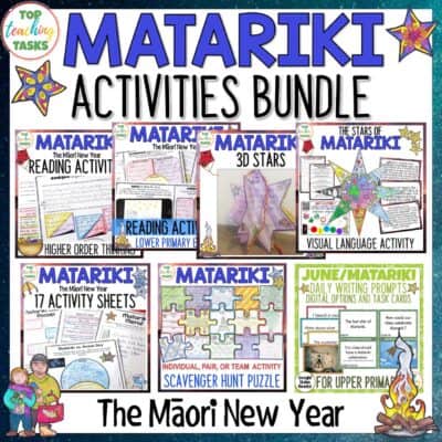 Matariki Star Activities 3D Ornament and Display - Top Teaching Tasks