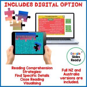 Anzac Day Scavenger Hunt Puzzle for Year 3 and 4 | New Zealand and ...