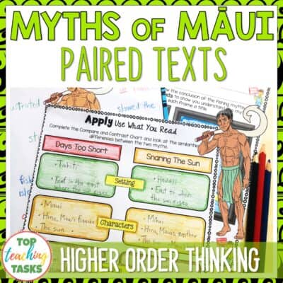 Māori Myths and Legends Reading Texts and Activities Higher Order ...