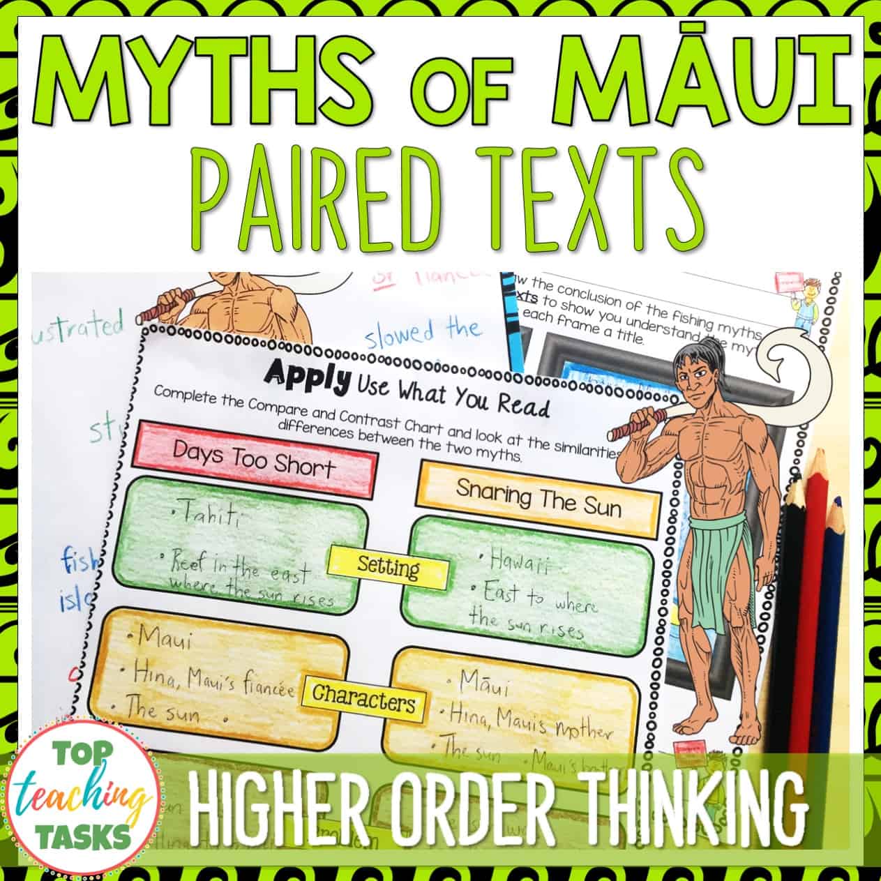 Maori Myths and Legends Digital Reading Comprehension Activity for ...