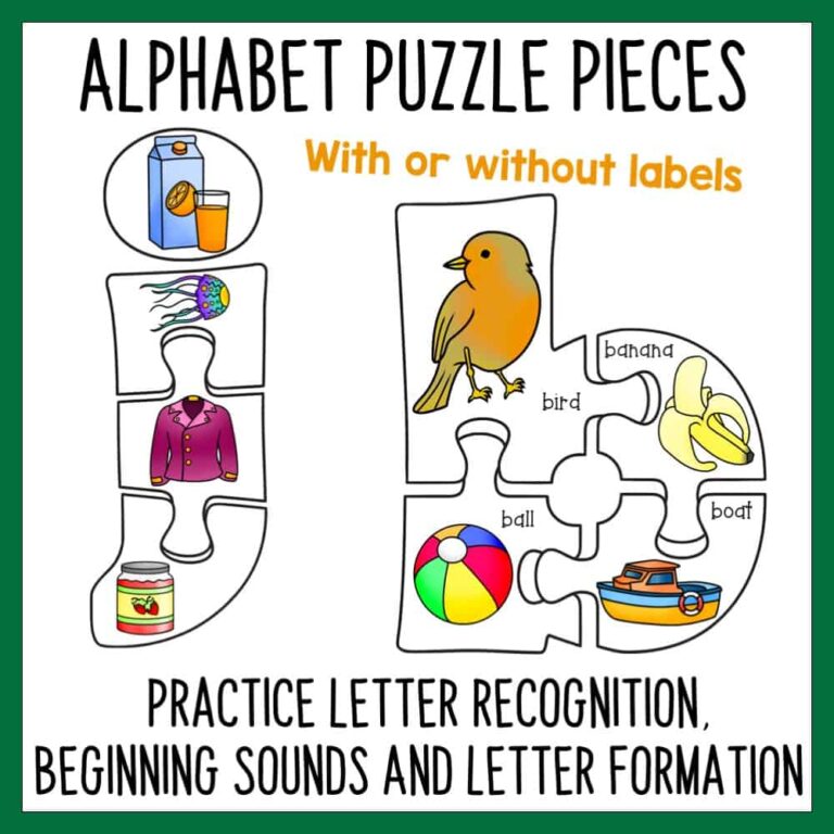 Alphabet Puzzles Lowercase Letters | Beginning Sounds - Top Teaching Tasks