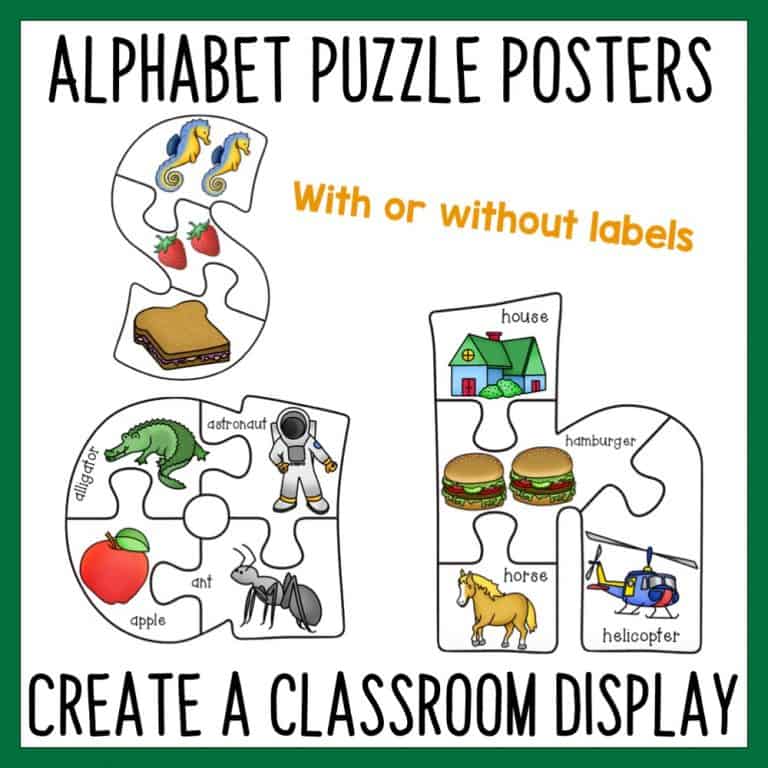 Alphabet Puzzles Lower case Letters | Beginning Sounds - Top Teaching Tasks