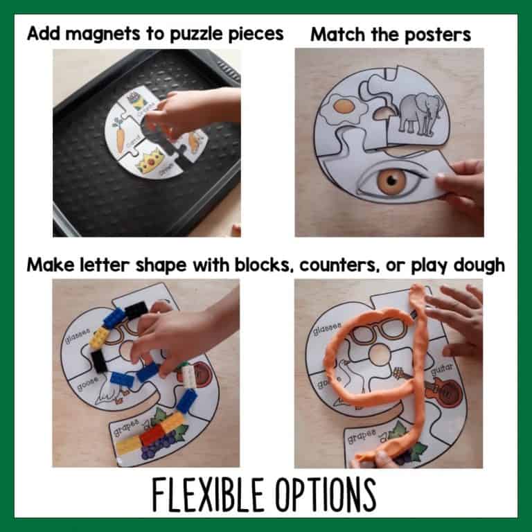 Alphabet Puzzles Lower case Letters | Beginning Sounds - Top Teaching Tasks